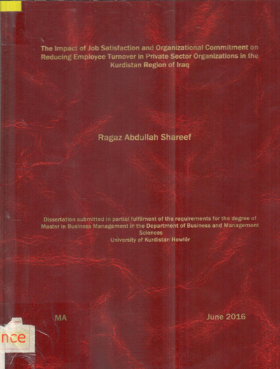 The impact of job satisfaction and organizational commitment on ...